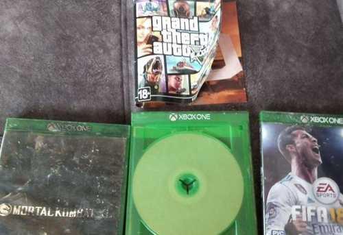 Лицензионные диски на Xbox One.GTA 5,MC XL,FIFA 18
