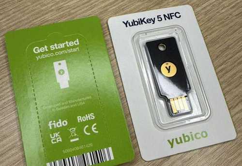 Аппаратный ключ аутентификации YubiKey 5 NFC