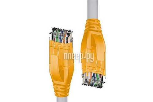 4PH UTP 1.0m cat.5e 24AWG Grey-Yellow 4PH-R90026