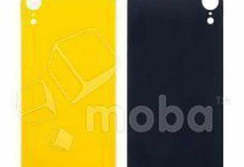 Задняя крышка iPhone Xr Желтый (стекло, широкий вы