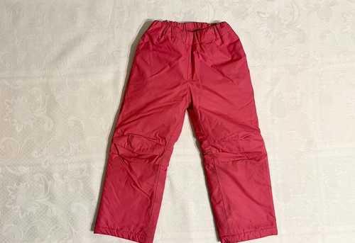 Утепленные брюки для девочки 104 демисезонные