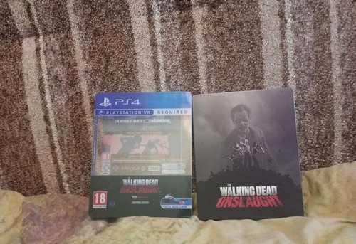 The walking dead onslaught ps4 vr steelbook