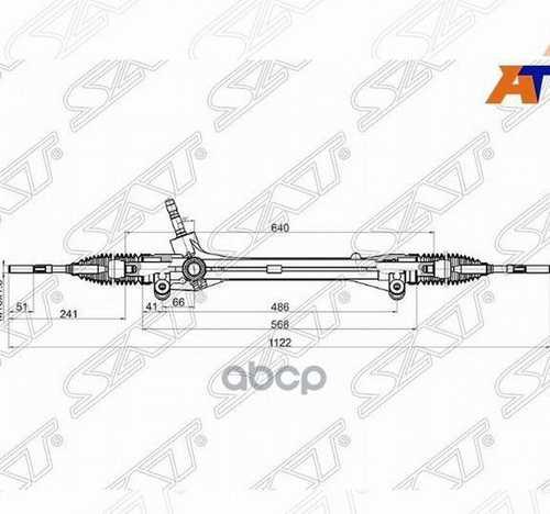 Рейка рулевая lexus RX270/350/450H 08- LHD