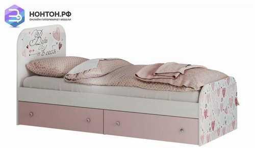 Кровать детская Малибу кр-10 light белая