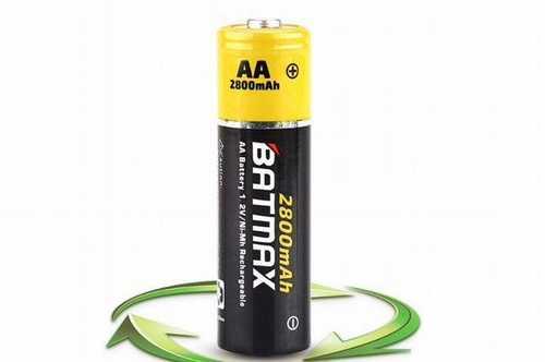 Аккумуляторы AA Batmax (Ni-MH) 2800mAh 4шт + кейс