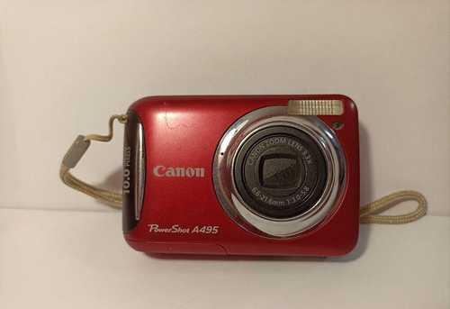 Компактный фотоаппарат canon PowerShot A495