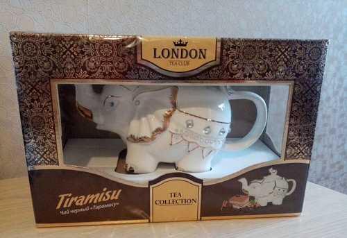 Заварочный чайник (слоник) с чаем