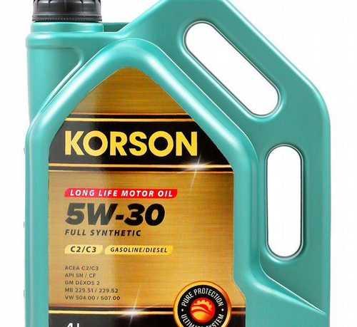 5W-30 full synthetic korson (синт. мотор. масло