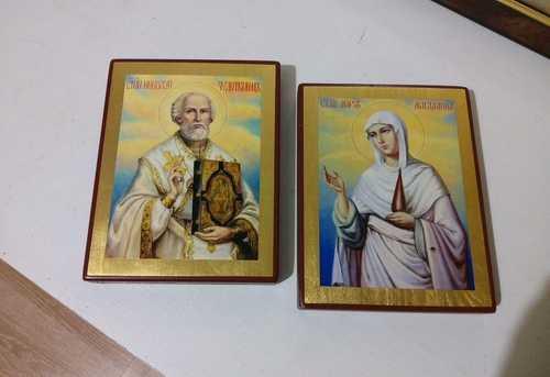 Иконы св Николая Чудотворца и Марии Магдалины