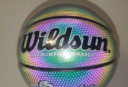 Баскетбольный мяч светящийся. Новый