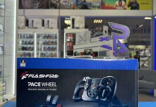 Руль с педалями Pace Racing Steering Wheel (PS4)