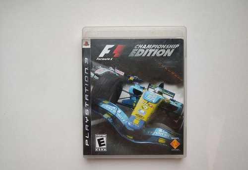 Formula One F1 Championship Edition (PS3)