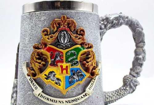 Бокал пивной коллекционный Harry Potter Hogwarts