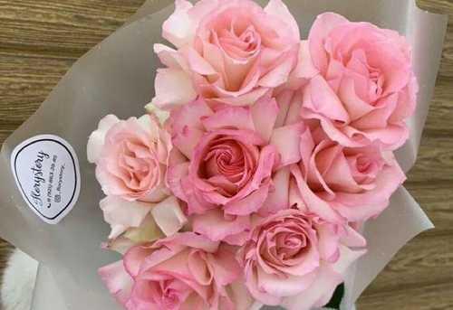 Букет из розовых французских роз