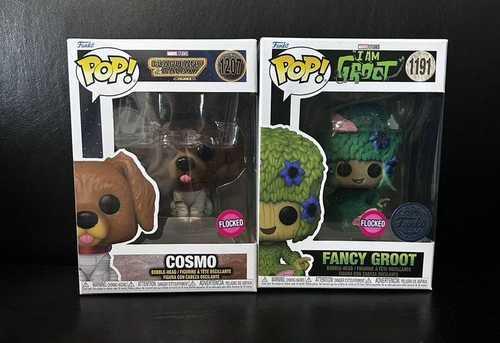 Funko Pop Cosmo и Fancy Groot