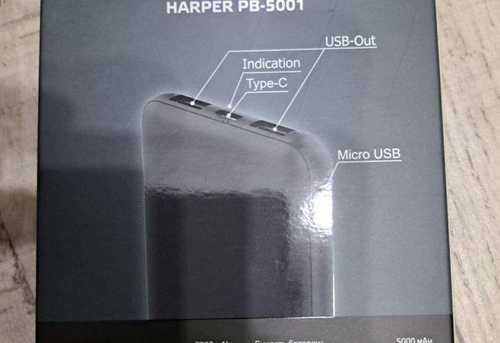 Внешний аккумулятор harper на 5000mAh