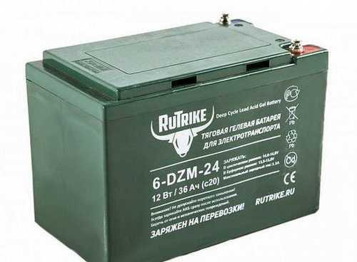 Аккумулятор тяговый RuTrike 6-DZM-24 (12V24A/H C2)
