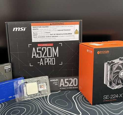 Комплект ryzen 5600   a520