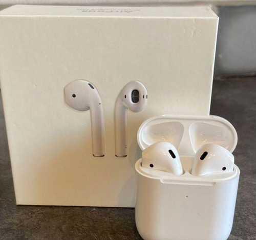 Беспроводные наушники apple airpods 2