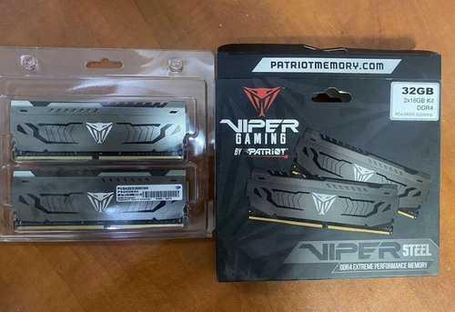 32Gb DDR4 PC24000 3000MHz patriot Viper Steel