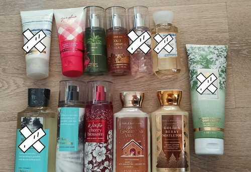 Bath and body works: крем, мист,гель