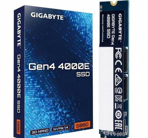 Gigabyte M.2 2280 500GB Gen4 4000E SSD PCI-E 4.0x4, NVMe 1.4 3D nand, 300TBW (G440E500G)