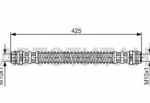 Шланг тормозной Volkswagen touareg (7P5, 7P6 ) 3.6