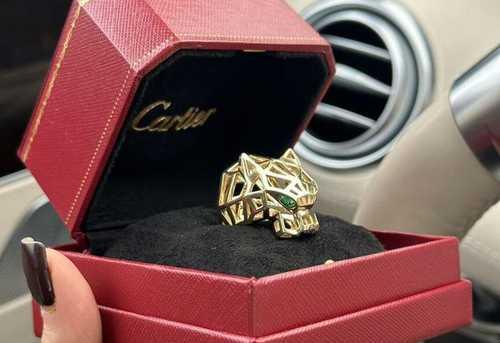 Золотое Кольцо пантера в стиле Cartier