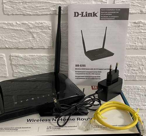 Роутер D-Link Dir-620s 3G/LTE USB-порт