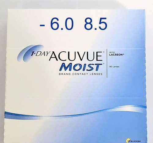 Контактные линзы 1-day Acuvue Moist -6.0