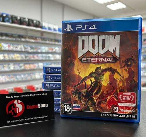 Диск doom Eternal PS4 Б/у