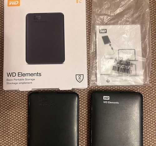 Жесткие диски WD elements 1 tb