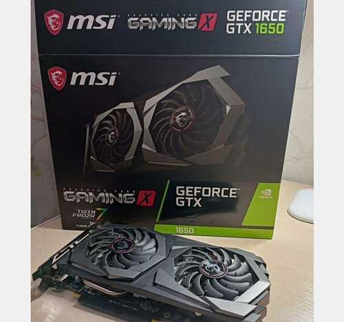 Видеокарта MSI GeForce GTX 1650 gaming X 4G 128bit