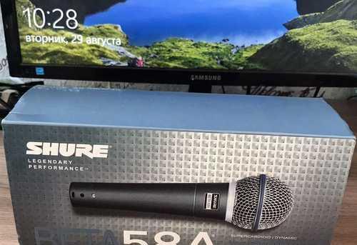 Микрофон Shure beta 58a оригинал Mexico