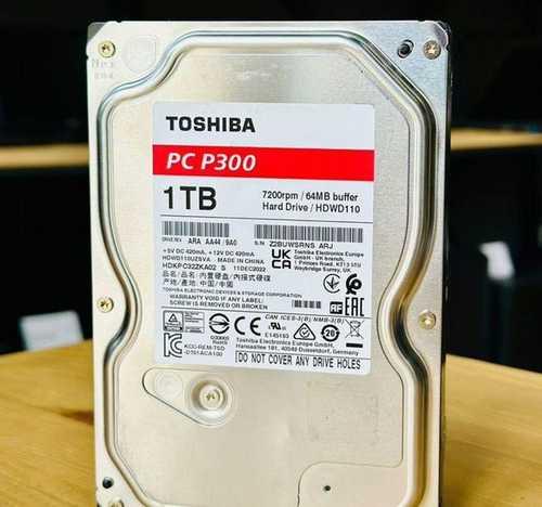 Жесткий диск Toshiba P300 hdwd110uzsva, 1тб, HDD