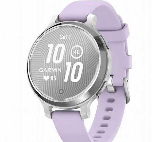 Часы Garmin lily 2 Active Silver with Purple Jasmine Silicone Band