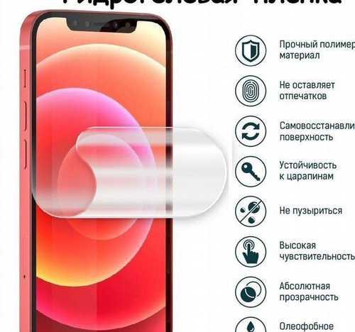 Гидрогелевая пленка для iPhone 16 Pro Max Глянцева