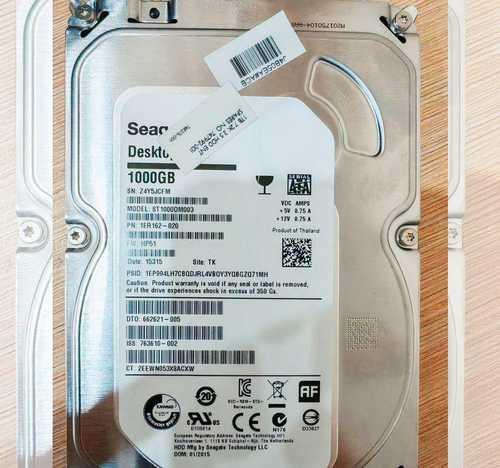 Hdd Seagate 1 tb 3.5