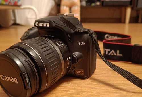Зеркальный фотоаппарат canon eos 1000D