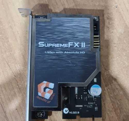 Звуковая карта PCI-E X1 asus Supreme FX II