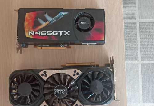 Видеокарты MSI GTX 465 и palit GTX 770