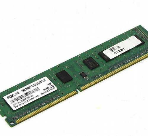 Память foxline DDR3 1Gb