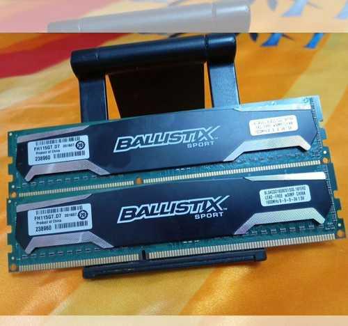 Оперативная память Crucial DDR3 8 gb 1600 (2*4)