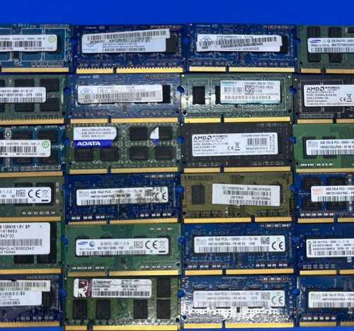 Оперативная память ddr3 4gb, 2gb, so dimm, много