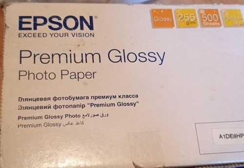 Epson premium glossy photo paper 255 g/m 500листов