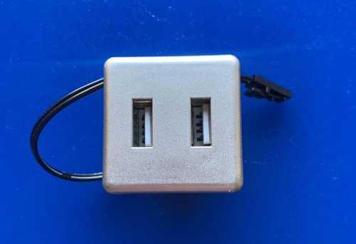 Furnika USB charger aluminium polska квадратная