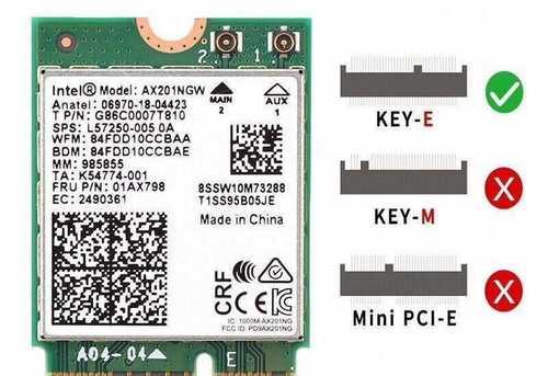 Intel Wi-Fi 6 AX201