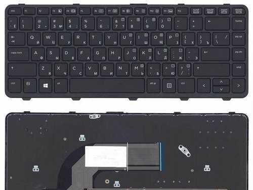 Клавиатура HP PB 430 G2 черная (рамка, подсветка)