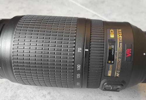 Nikon ED AF-S Nikkor 70-300mm 1:4.5-5.6G VR IF SWM