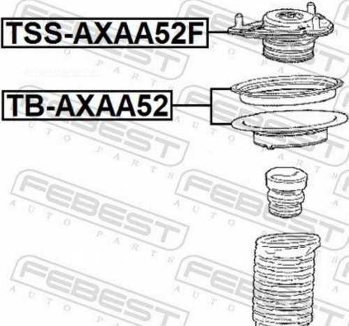 Febest TB-axaa52 Подшипник опоры переднего амортизатора перед прав/лев